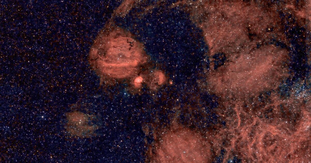 Sh2-231, 232, 233, 235 with M36, 38 | Telescope Live